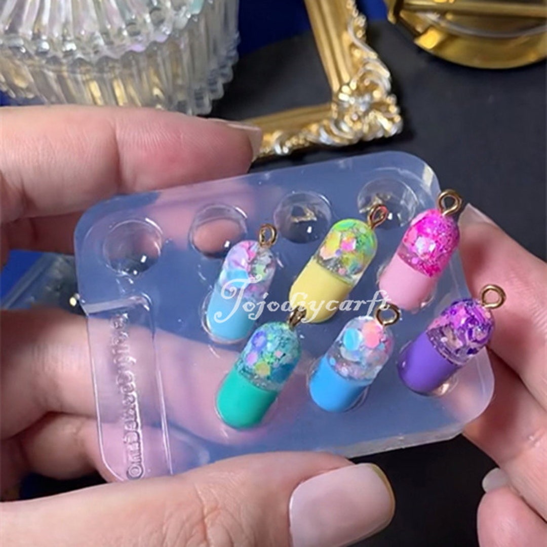 Capsule Pill Silicone Mold-pill Resin Mold-pill Earrings Mold-pill ...