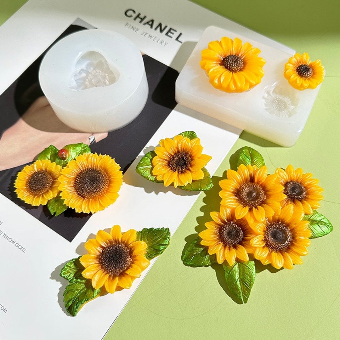 5 Styles Sunflower Silicone Mold-sunflower Flower Mold-daisy Sunflower ...
