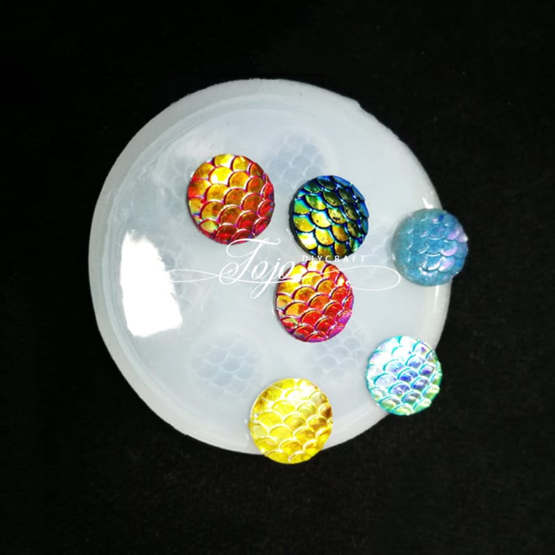 12MM Mermaid Fish Scale Mold-mermaid Scale Resin Mold-fish - Etsy