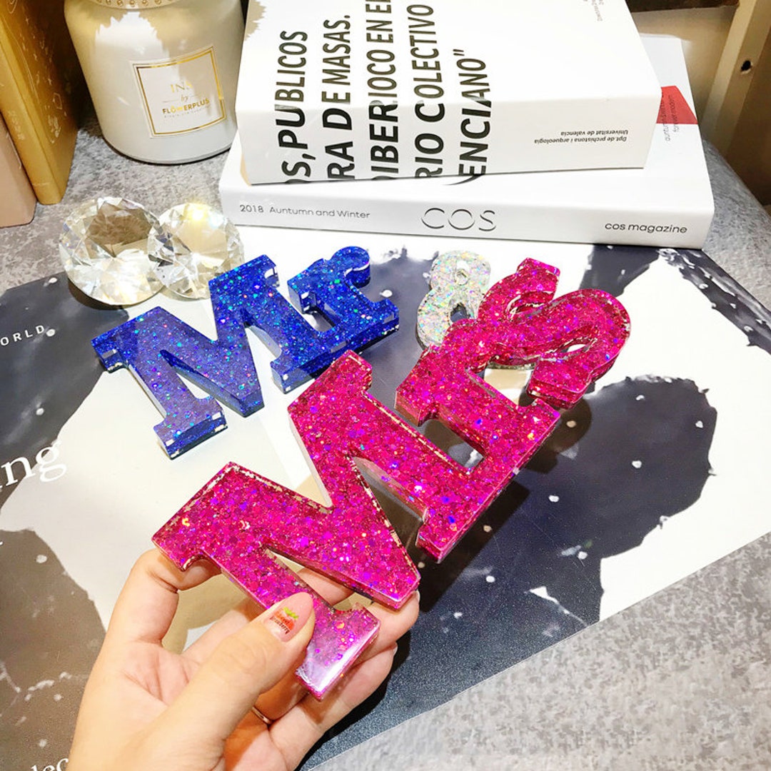 Mr & Mrs Letter Mold-english Alphabet Silicone Mold-letter Resin ...