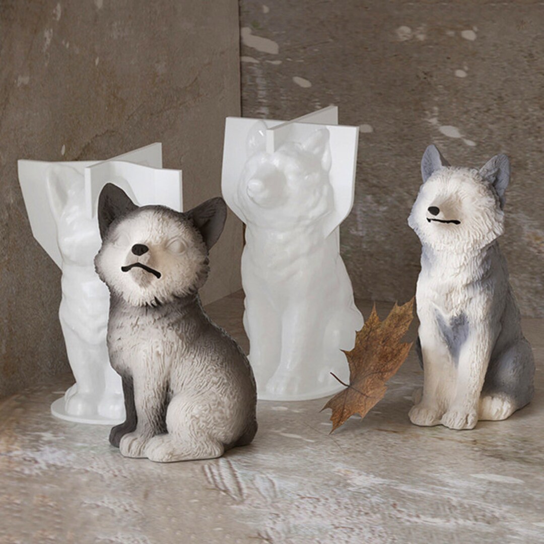 3D Fox Silicone Mold-animal Fox Resin Mold-fox Keychain Pendant Mold ...