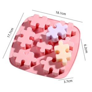 Puzzle Candle Silicone Mold-puzzle Piece Resin Mold-jigsaw Coaster Mold ...