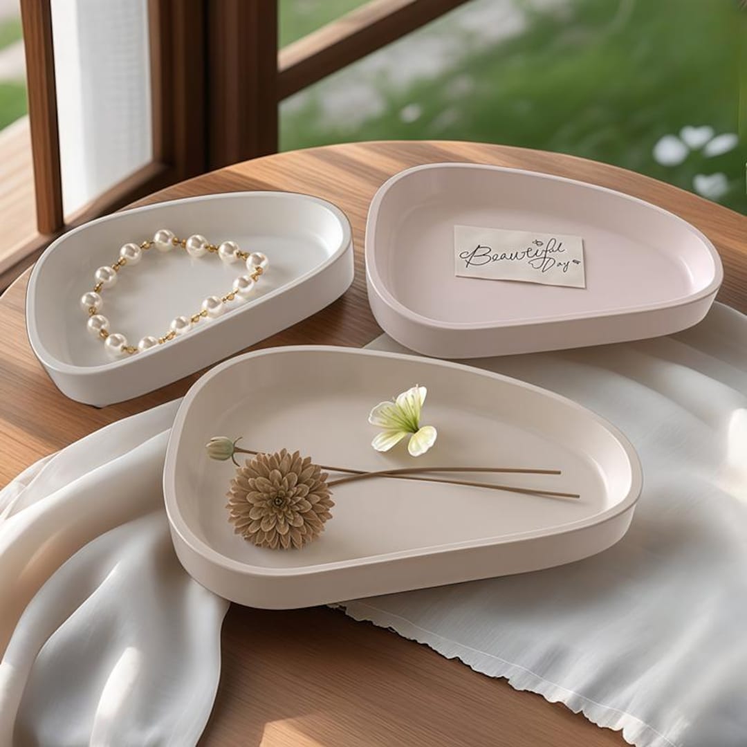 Nordic Tray Silicone Mold-triangle Shaped Tray Mold-triangle Trinket ...