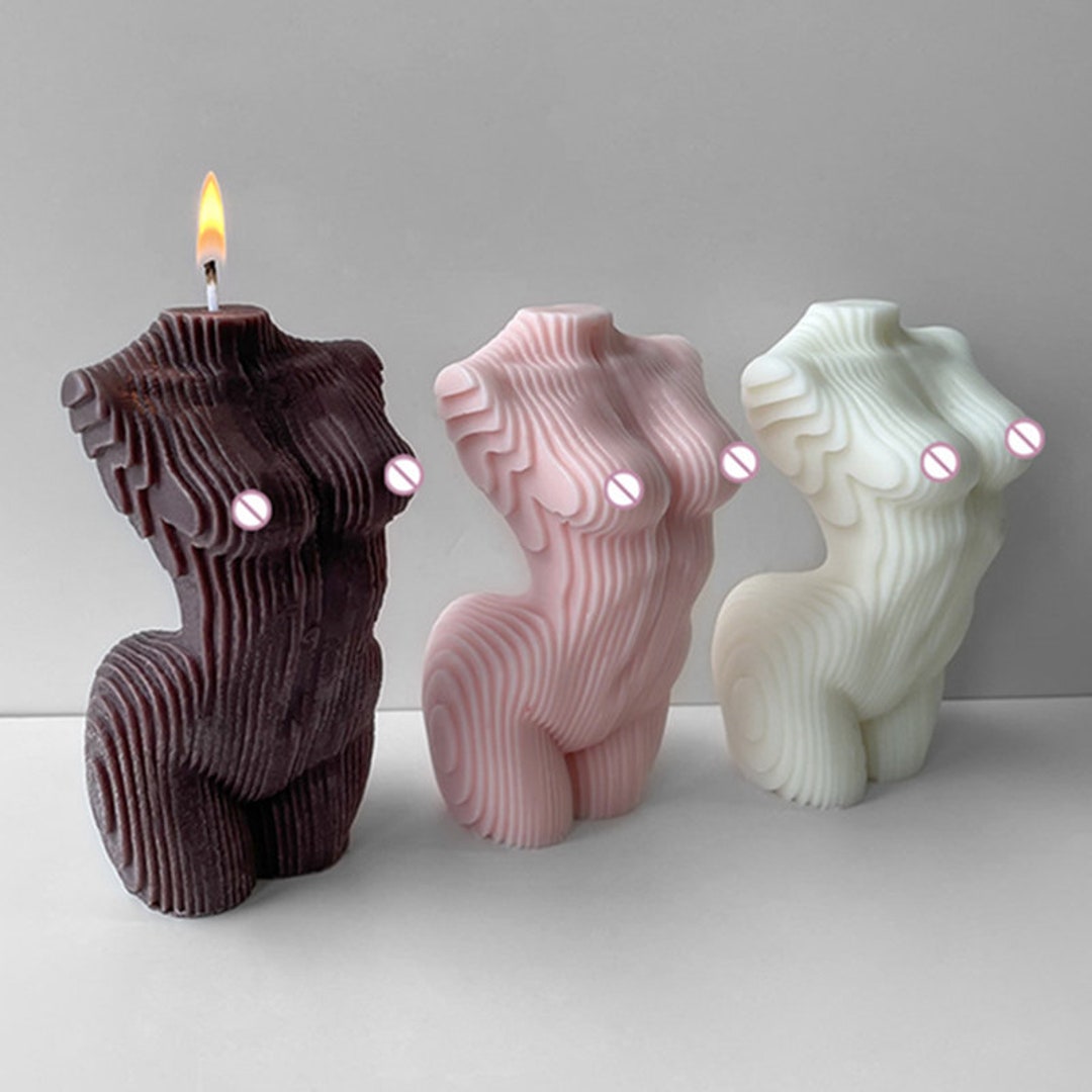 Geometric Female Body Silicone Mold-goddess Body Candle Mold-torso ...