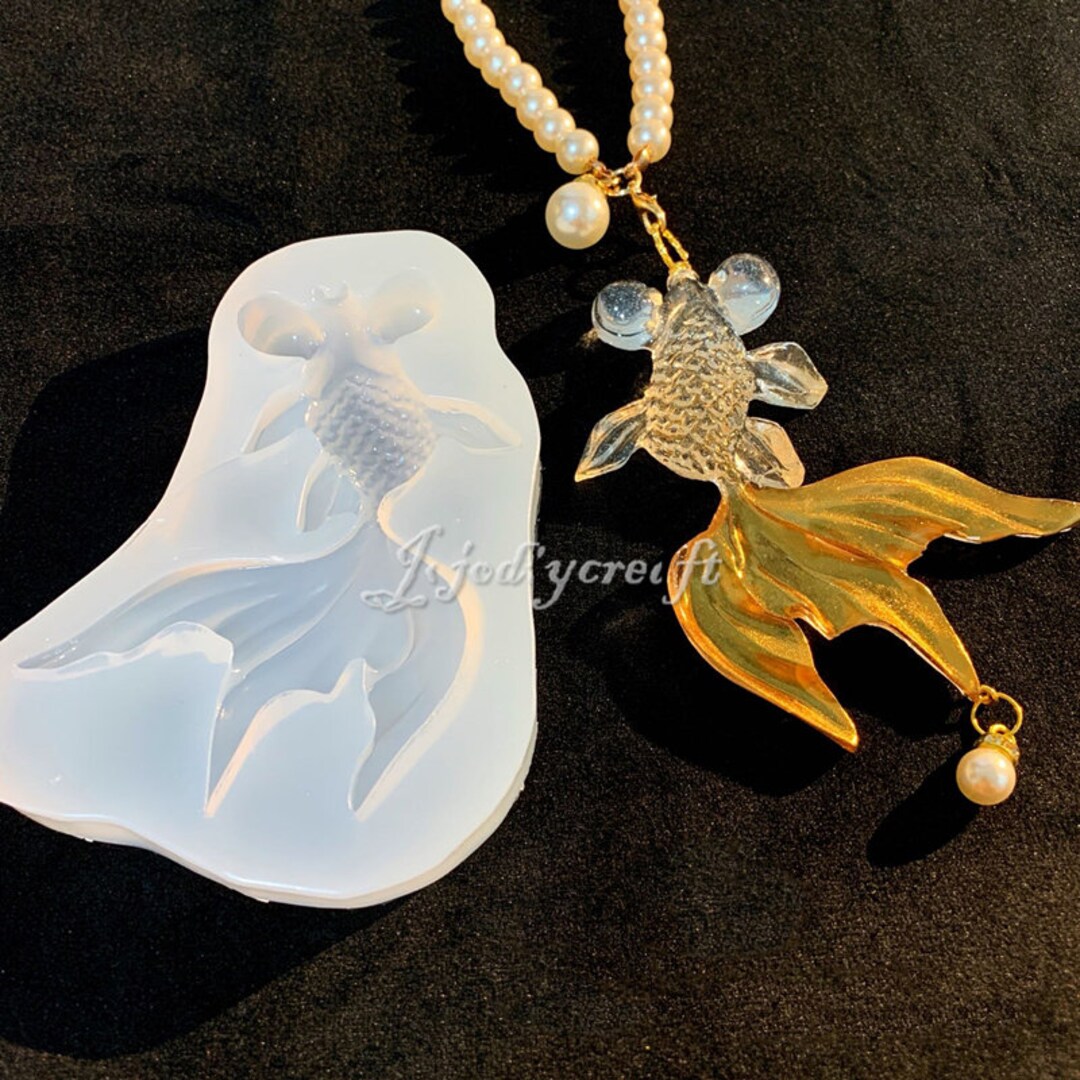 Cute Goldfish Silicone Mold-large Goldfish Resin Mold-goldfish Keychain ...