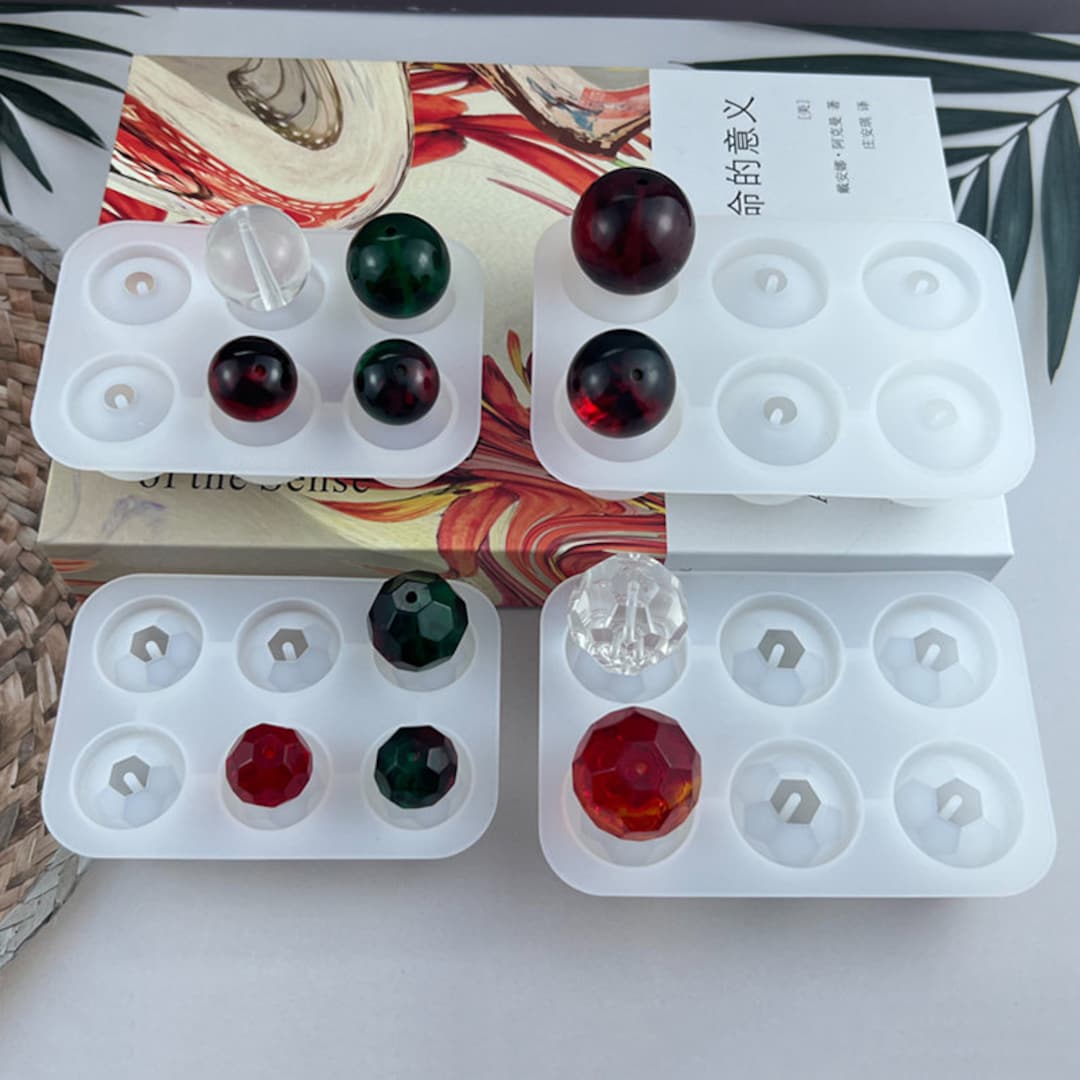 20mm 25mm 30mm Beads Silicone Mold-geometric Beads Resin Mold-round ...