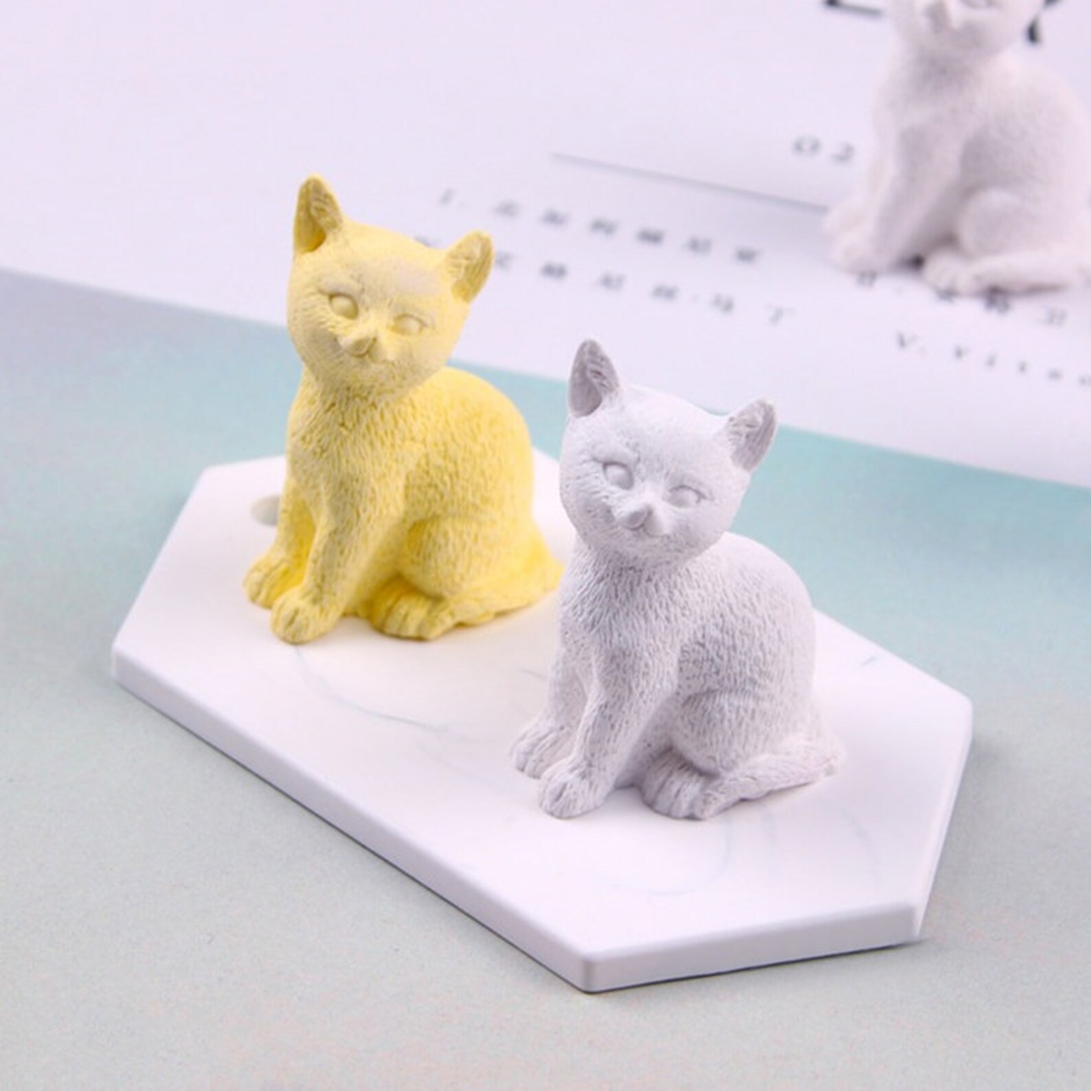Cute Kitten Silicone Mold-animal Cat Resin Mold-cat Keychain - Etsy
