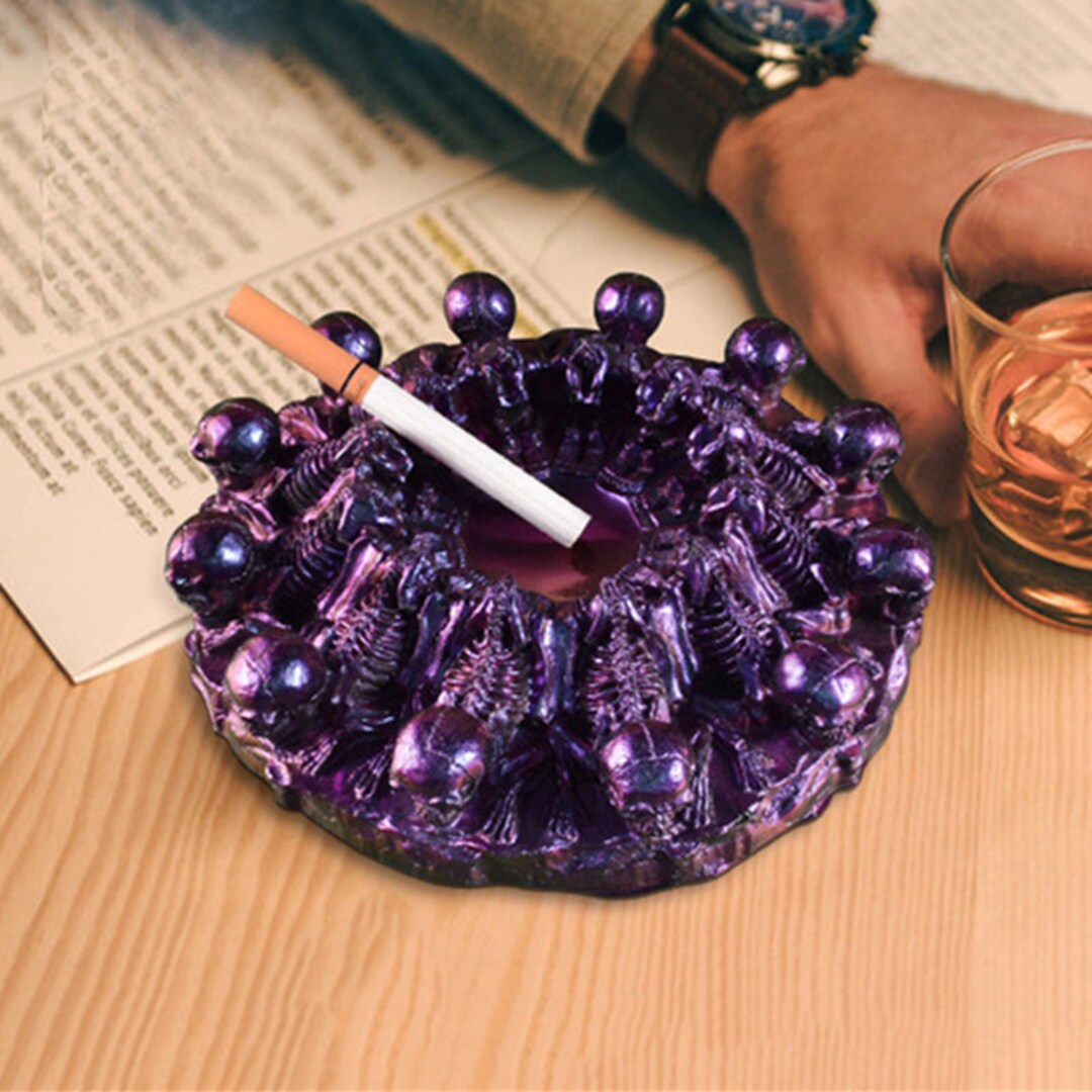 Skeleton Ashtray Silicone Mold-halloween Ashtray Resin Mold-skull ...