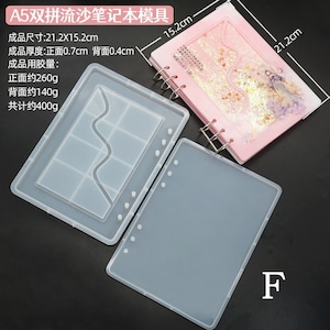 A5 A6 A7 Notebook Cover Quicksand Silicone Mold-notebook Cover Shaker ...