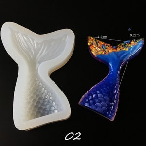 Mermaid Fish Tail Mold-beautiful Fish Tail Resin Mold-fish Tail ...