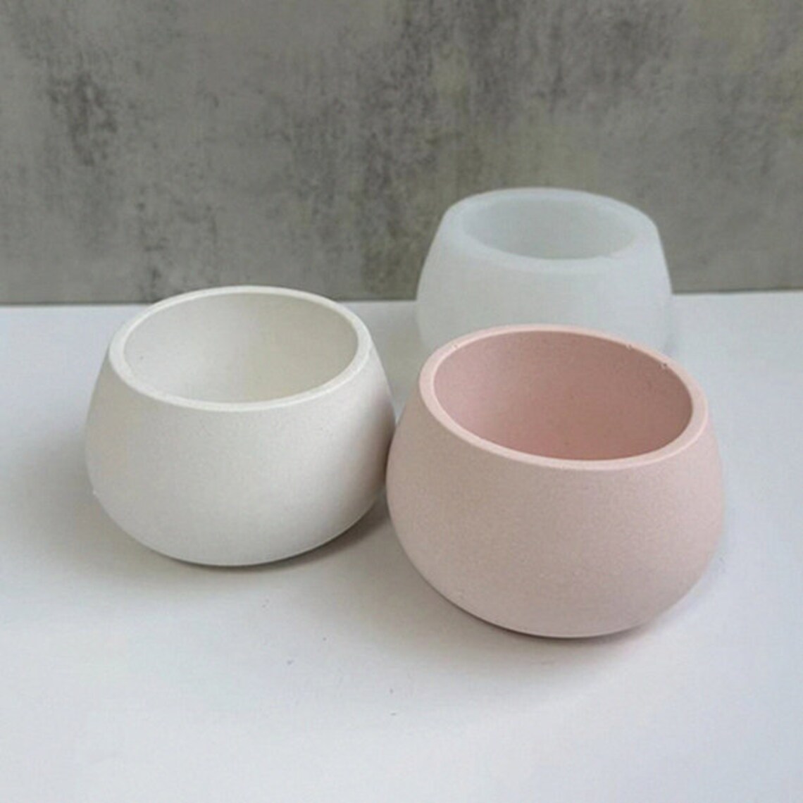 Round Bowl Silicone Mold-bowl Resin Mold-concrete Candle - Etsy