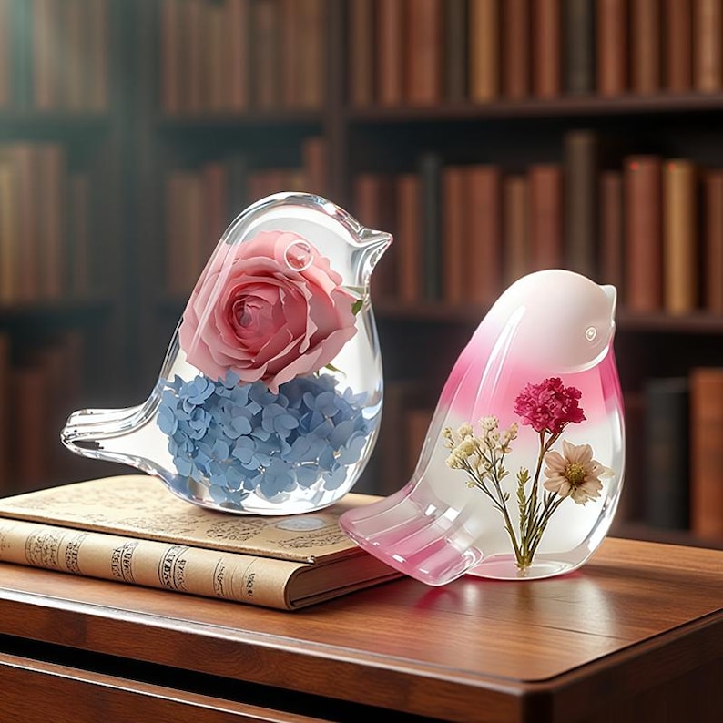 3D Bird Silicone Mold-cute Fat Bird Mold-bird Keychain Resin Mold ...