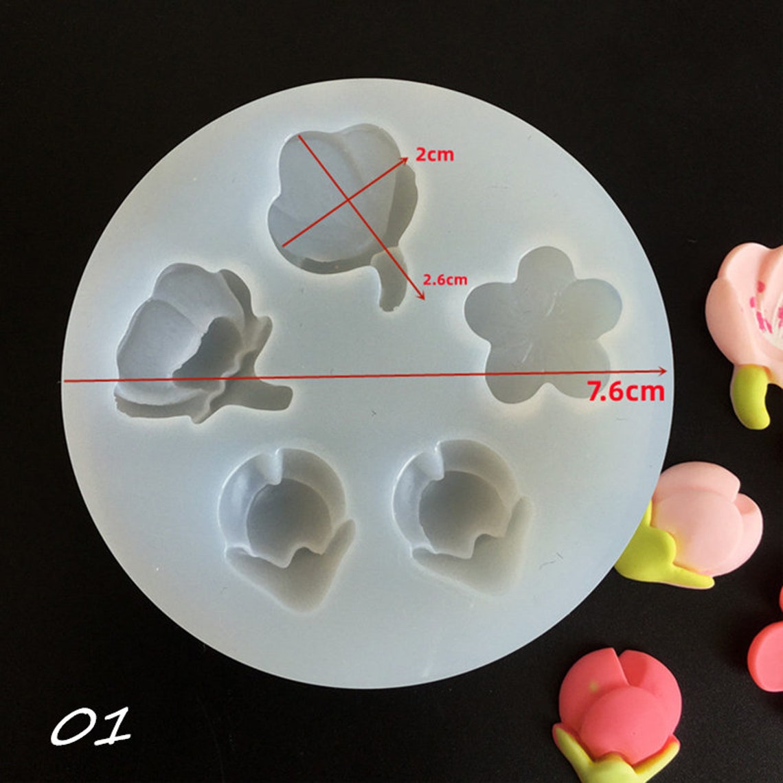 Peach Blossom Silicone Mold-flower Resin Mold-ocean Small Fish - Etsy