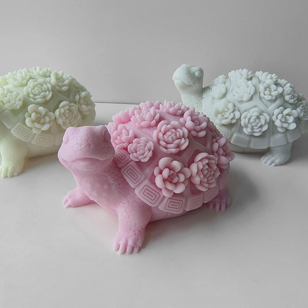 Sea Turtle Silicone Mold-succulent Turtle Candle Mold-animal Turtle ...