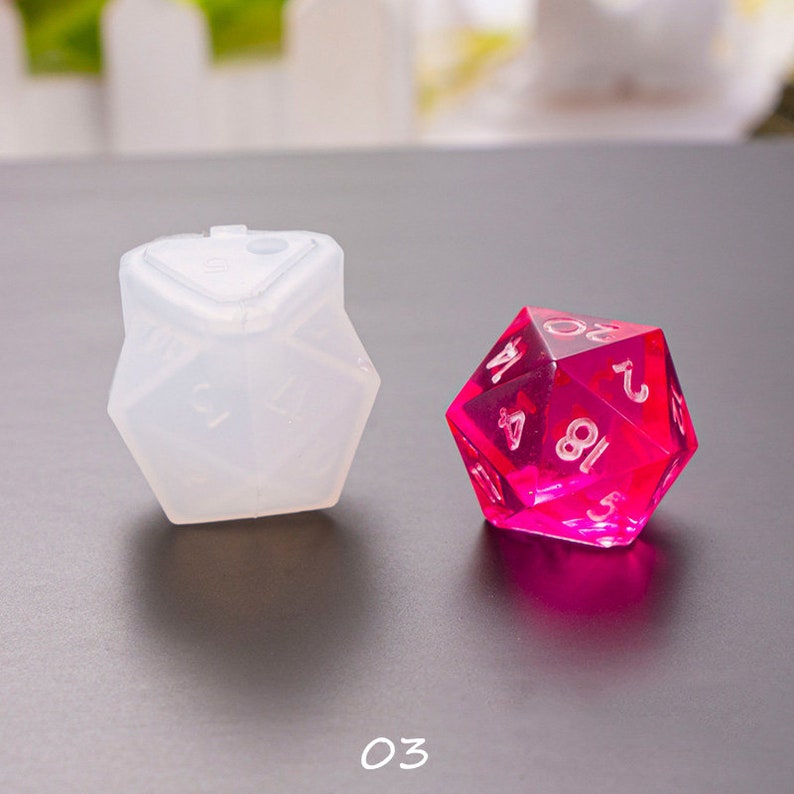 7 Pcs Polyhedral Dice Silicone Mold-dnd Dice Mold Set-rpg Dice Mold Set ...