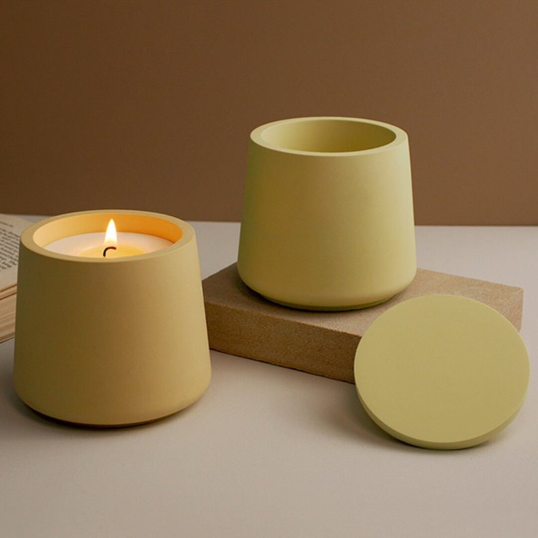 Geometric Jar Silicone Mold-storage Box Resin Mold-concrete Candle Jar ...