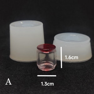 3 Styles Miniature Jar Silicone Mold-dollhouse Jar Resin Mold-jar Glass ...
