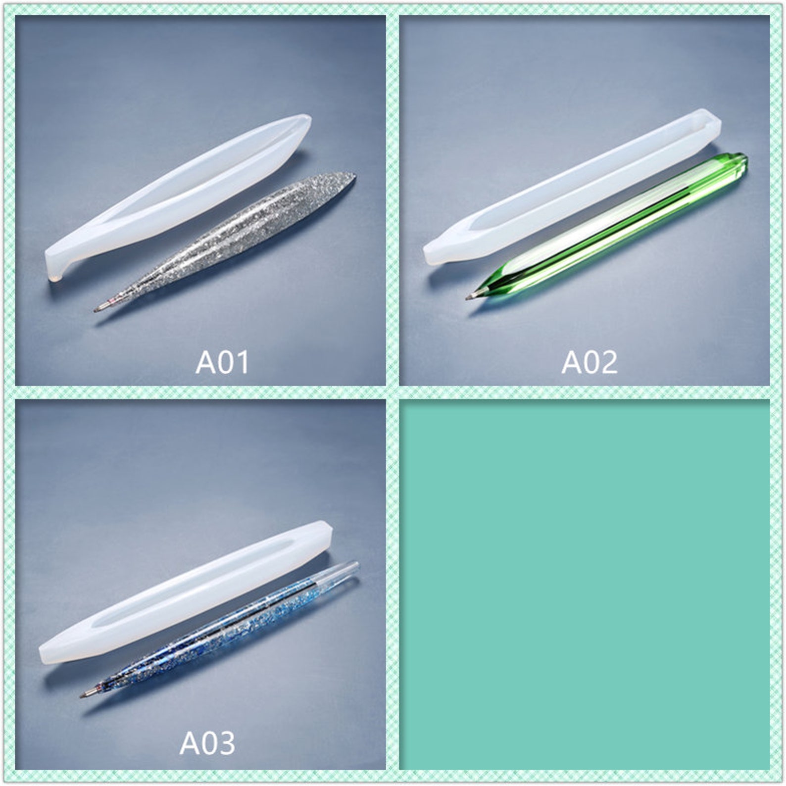 Pen Silicone Mold-Ballpoint Pen Resin Mold-Writing Ballpoint | Etsy