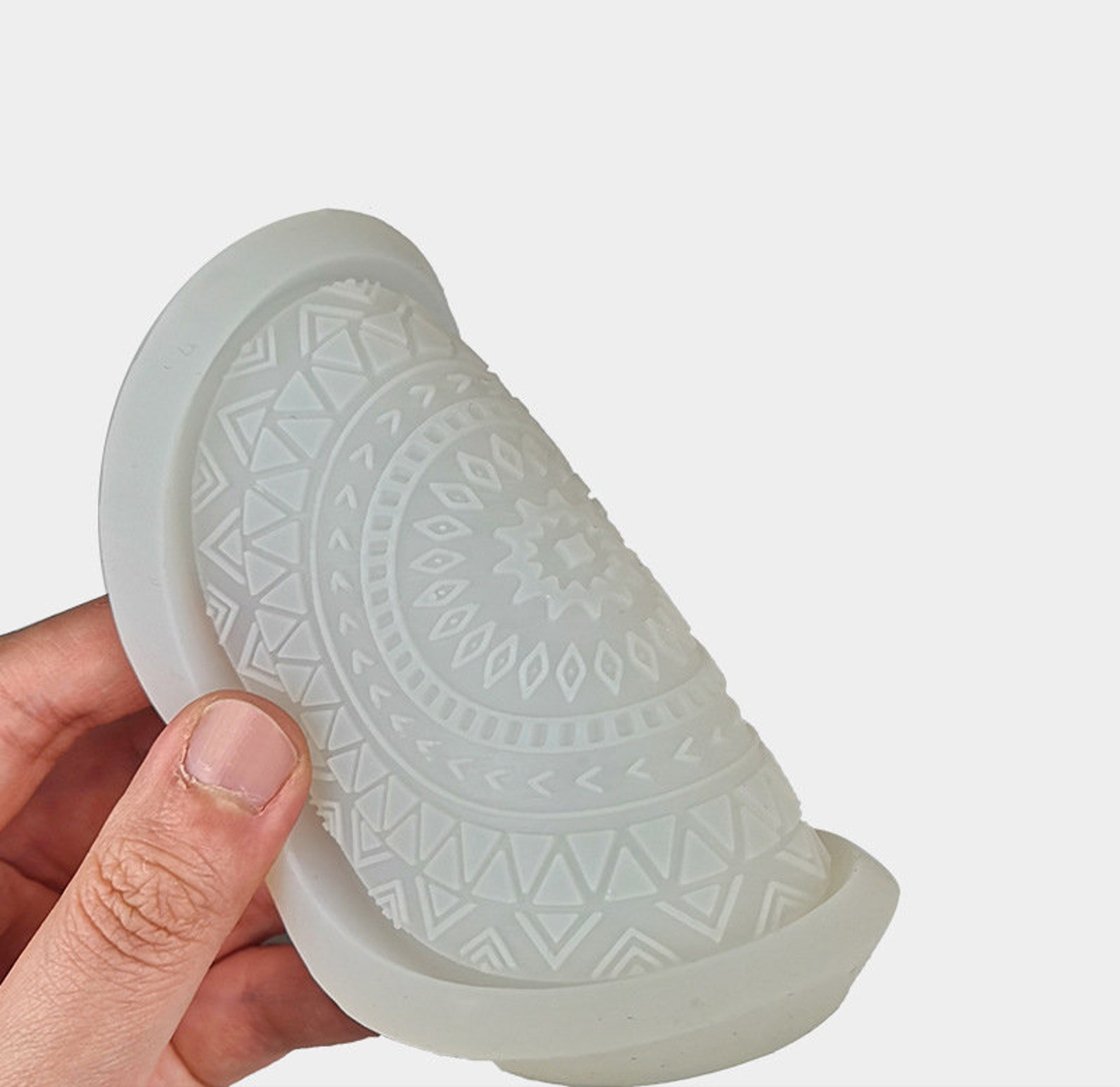 Pattern Round Coaster Cement Mold-round Coaster Resin - Etsy