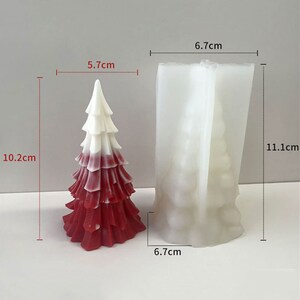 3D Christmas Tree Silicone Mold-christmas Tree Candle Mold-christmas ...