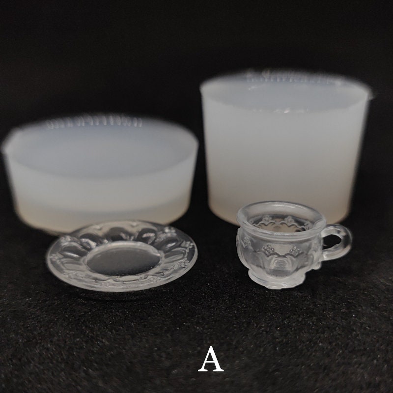 Miniature Tea Cup Silicone Mold-mini Coffee Cup Resin Mold-dollhouse ...