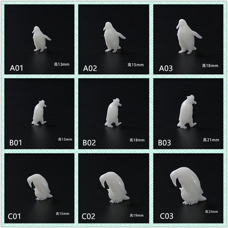 3D Penguin Filler Model-penguin Model for Silicone Mold-epoxy - Etsy