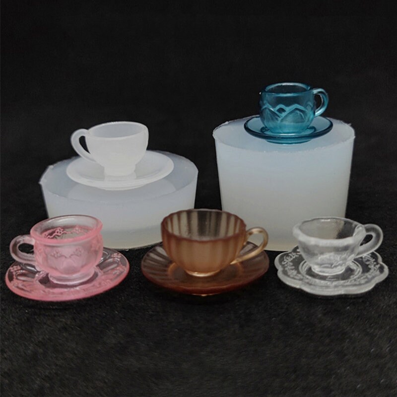 Miniature Tea Cup Silicone Mold-mini Coffee Cup Resin Mold-dollhouse ...
