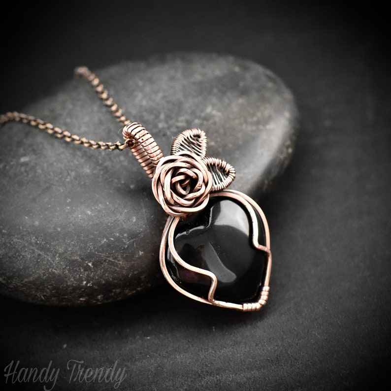 Rose Pendant Tutorial, Wire Wrap Pendant Tutorial by Handy Trendy Shop ...
