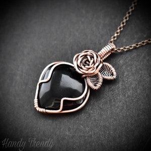 Rose Pendant Tutorial, Wire Wrap Pendant Tutorial by Handy Trendy Shop ...