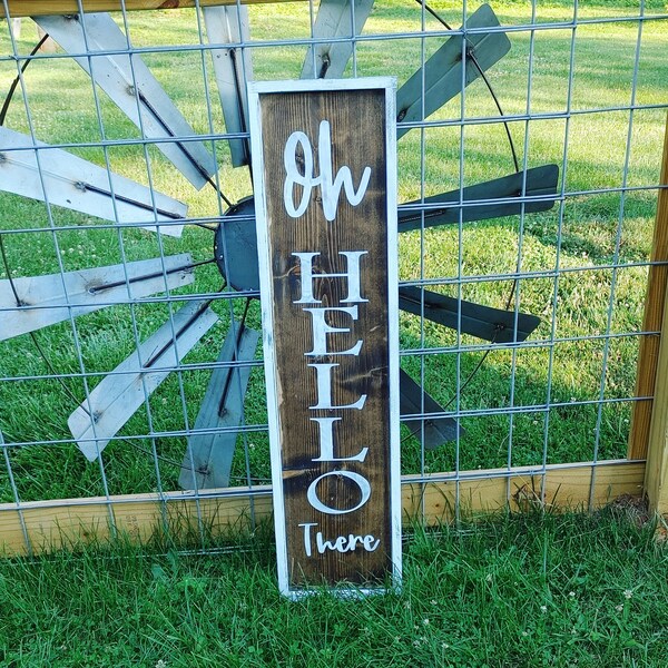 Oh Hello Sign - Etsy