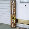 Cow Print Door Leaner, Year Around Front Porch Welcome Sign, Rustic Cow ...
