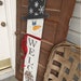 5 ft vertical welcome snowmen sign for front porch snowman | Etsy