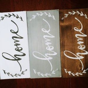 Large Wooden Handmade Home Sign, Farmhouse Home Signs, Everyday ...