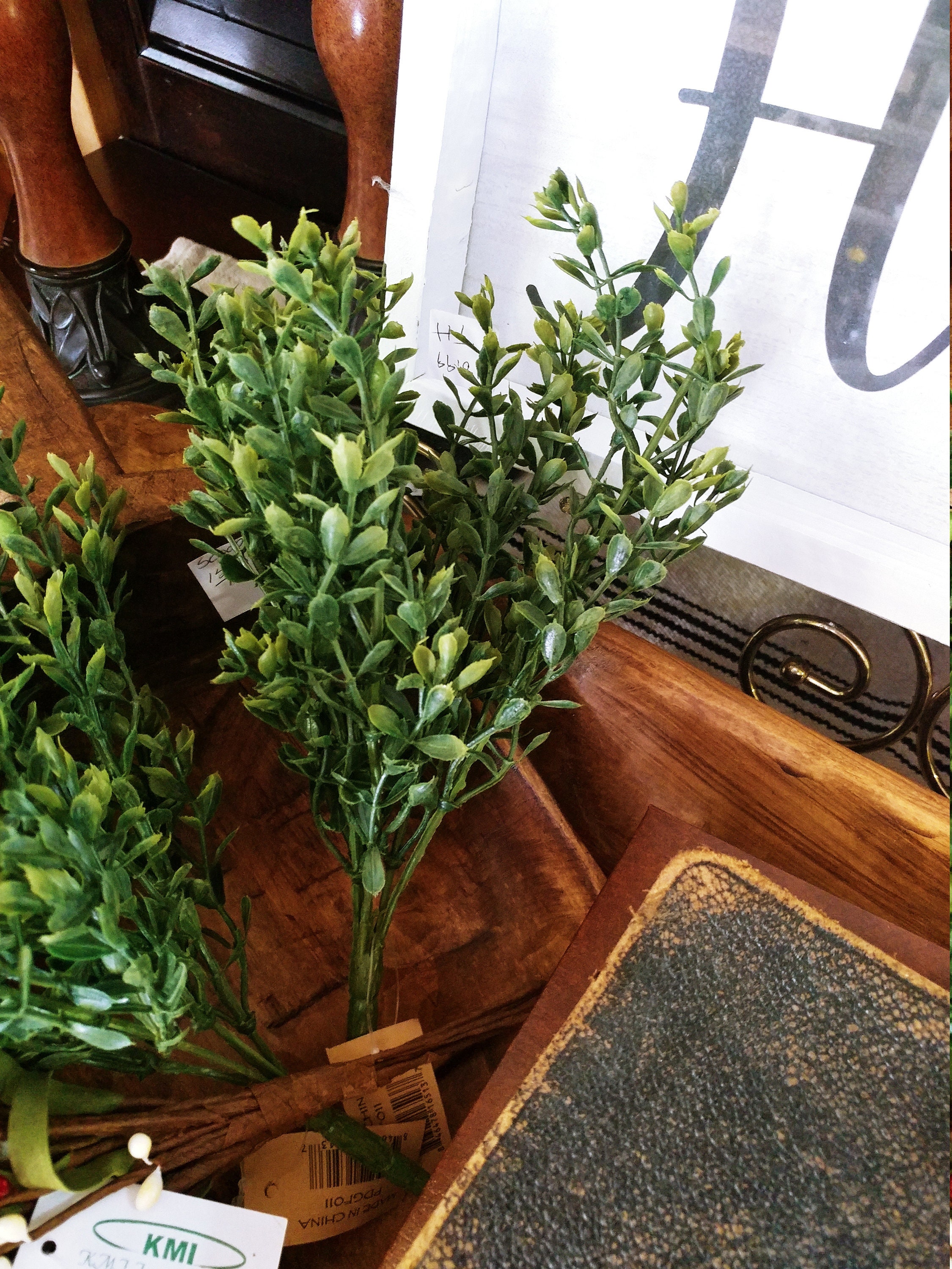 Boxwood Stem Boxwood Greenery Floral Stems Farmhouse - Etsy