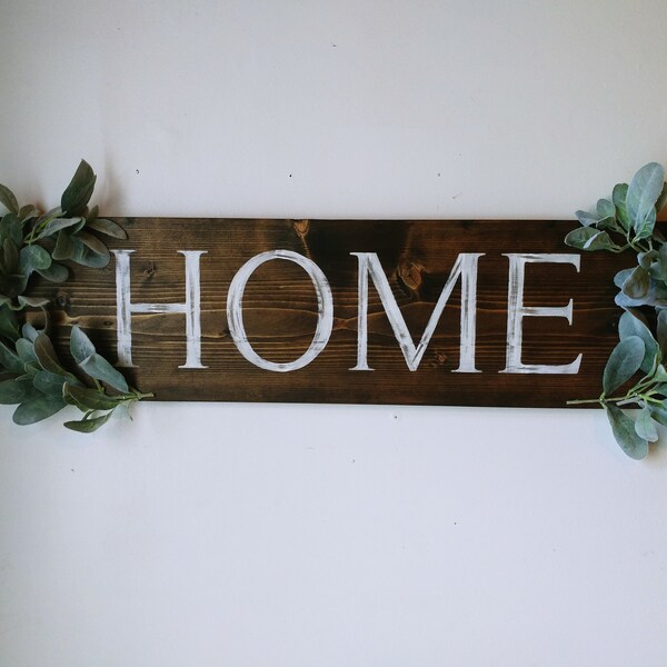 Rustic Home Sign - Etsy