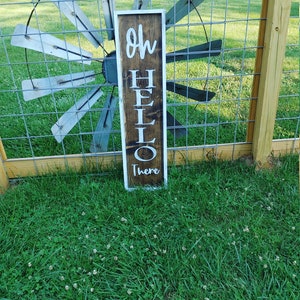 Front Porch Hello Sign, Oh Hello There Sign, Welcome Porch Sign ...