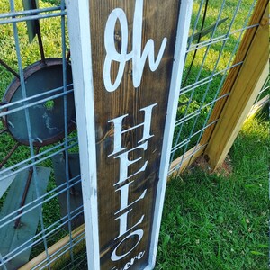 Front Porch Hello Sign, Oh Hello There Sign, Welcome Porch Sign ...