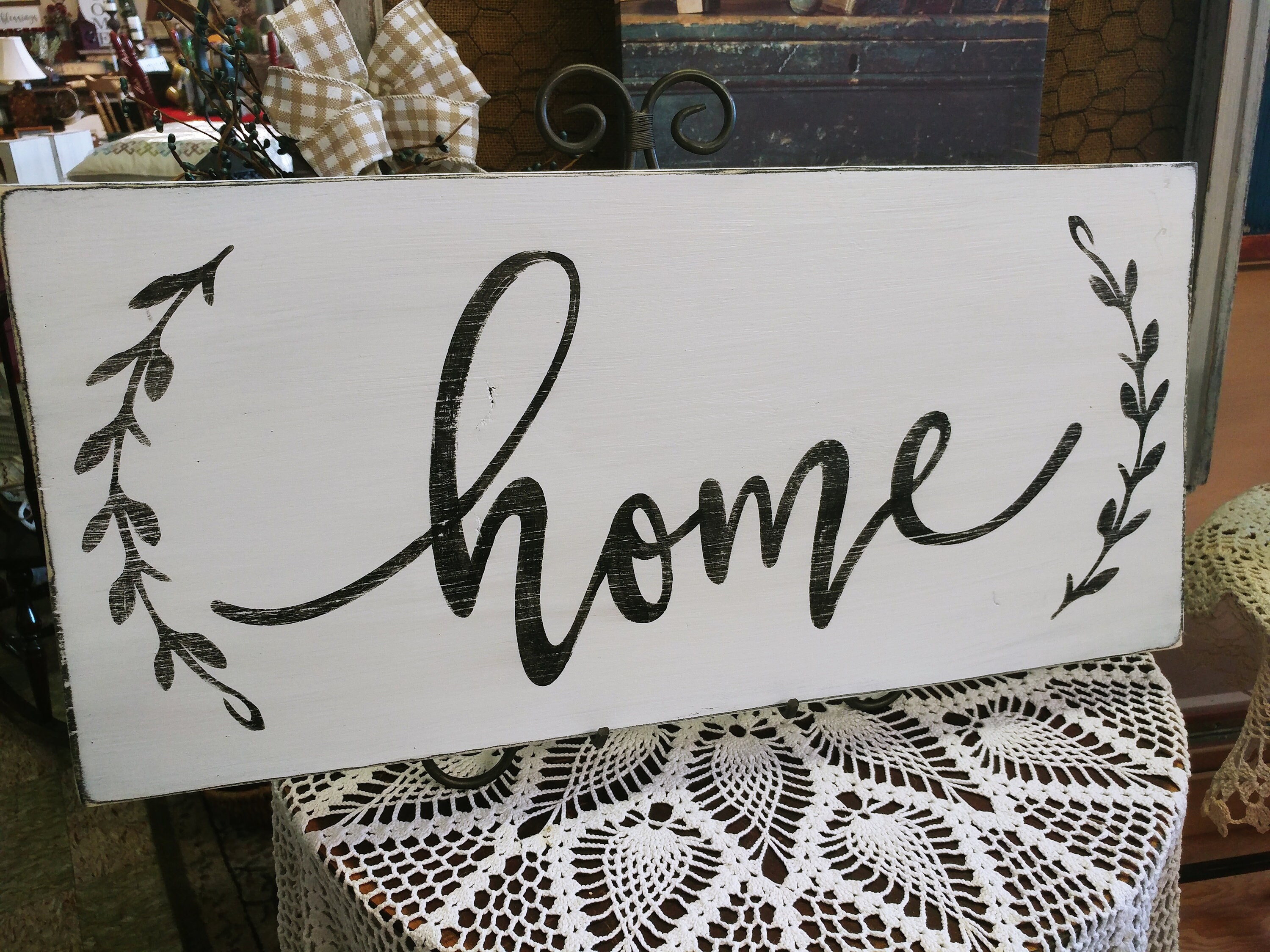 Large Wooden Handmade Home Sign, Farmhouse Home Signs, Everyday ...