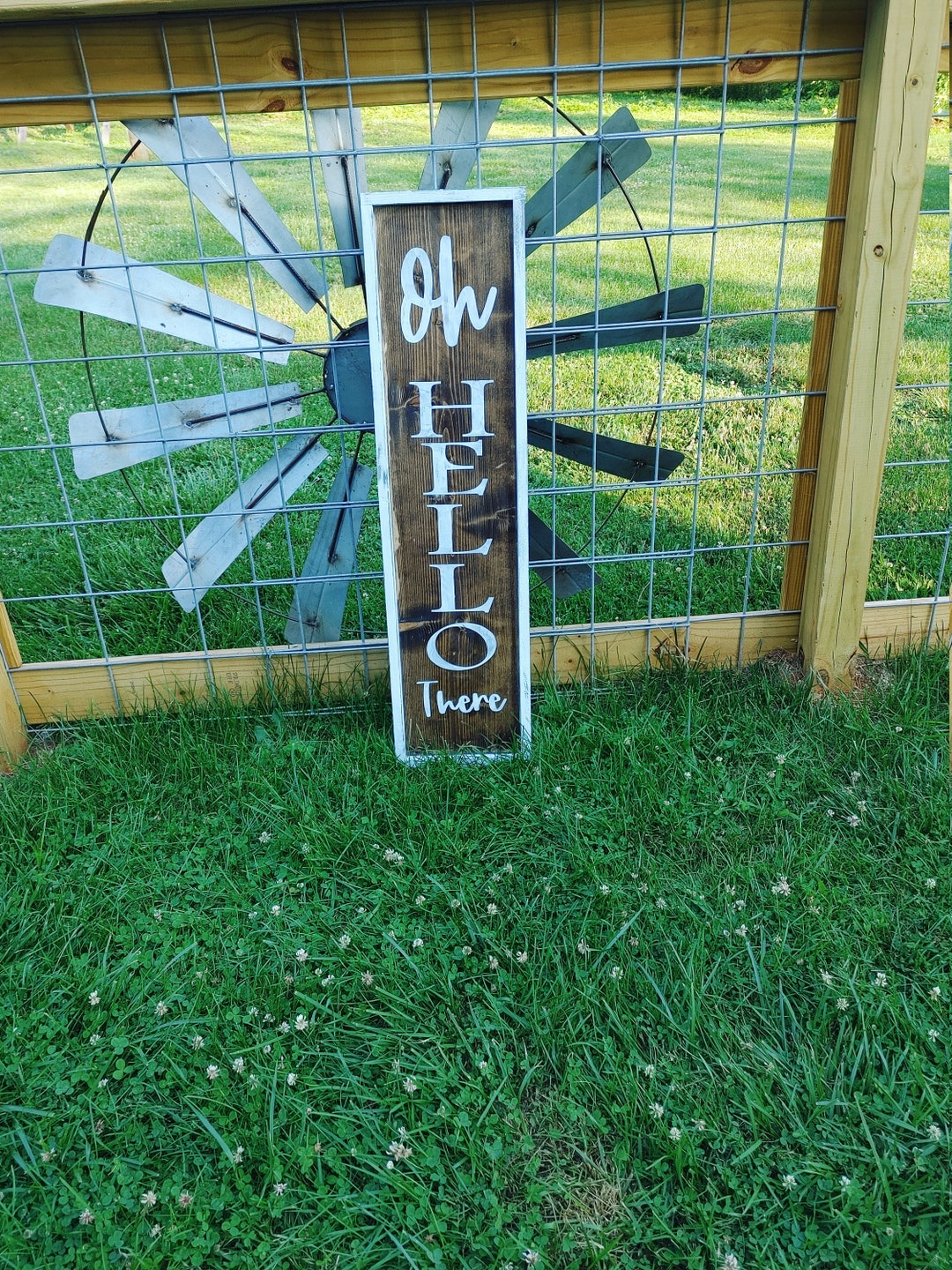 Front Porch Hello Sign, Oh Hello There Sign, Welcome Porch Sign ...