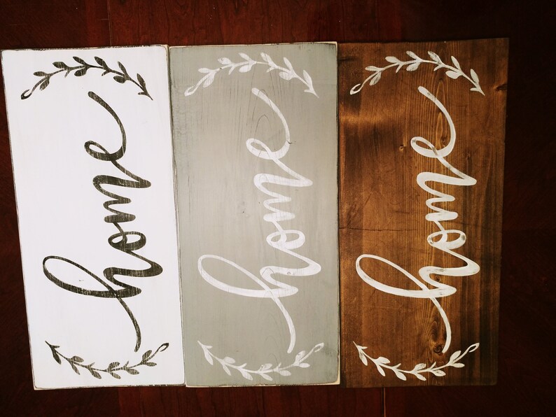 Large Wooden Handmade Home Sign, Farmhouse Home Signs, Everyday ...