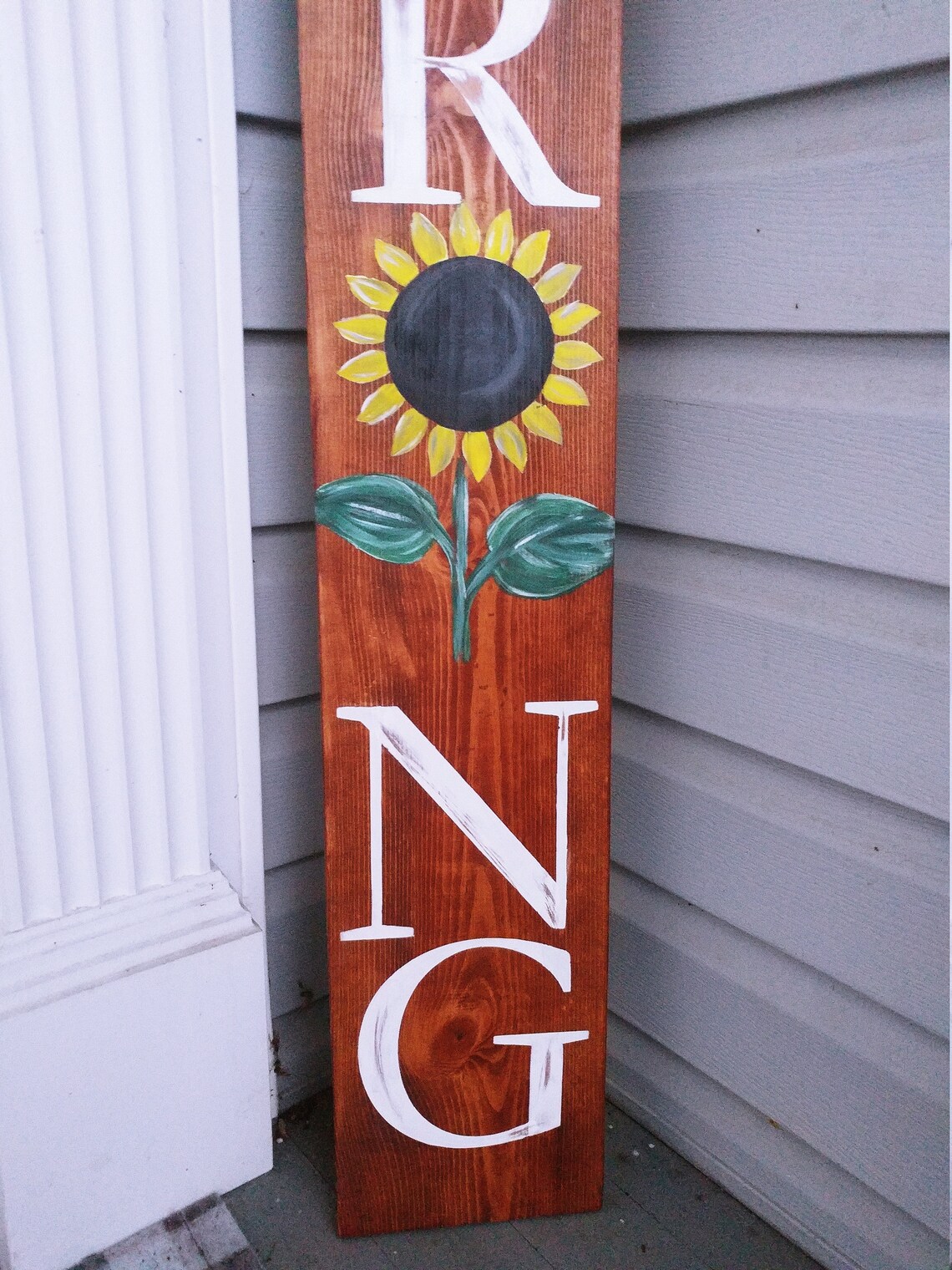 Reversible Spring Sign Hello Spring Sign Vertical Spring - Etsy