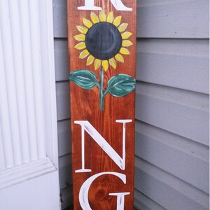 Reversible Spring Sign, Hello Spring Sign, Vertical Spring Sign for ...