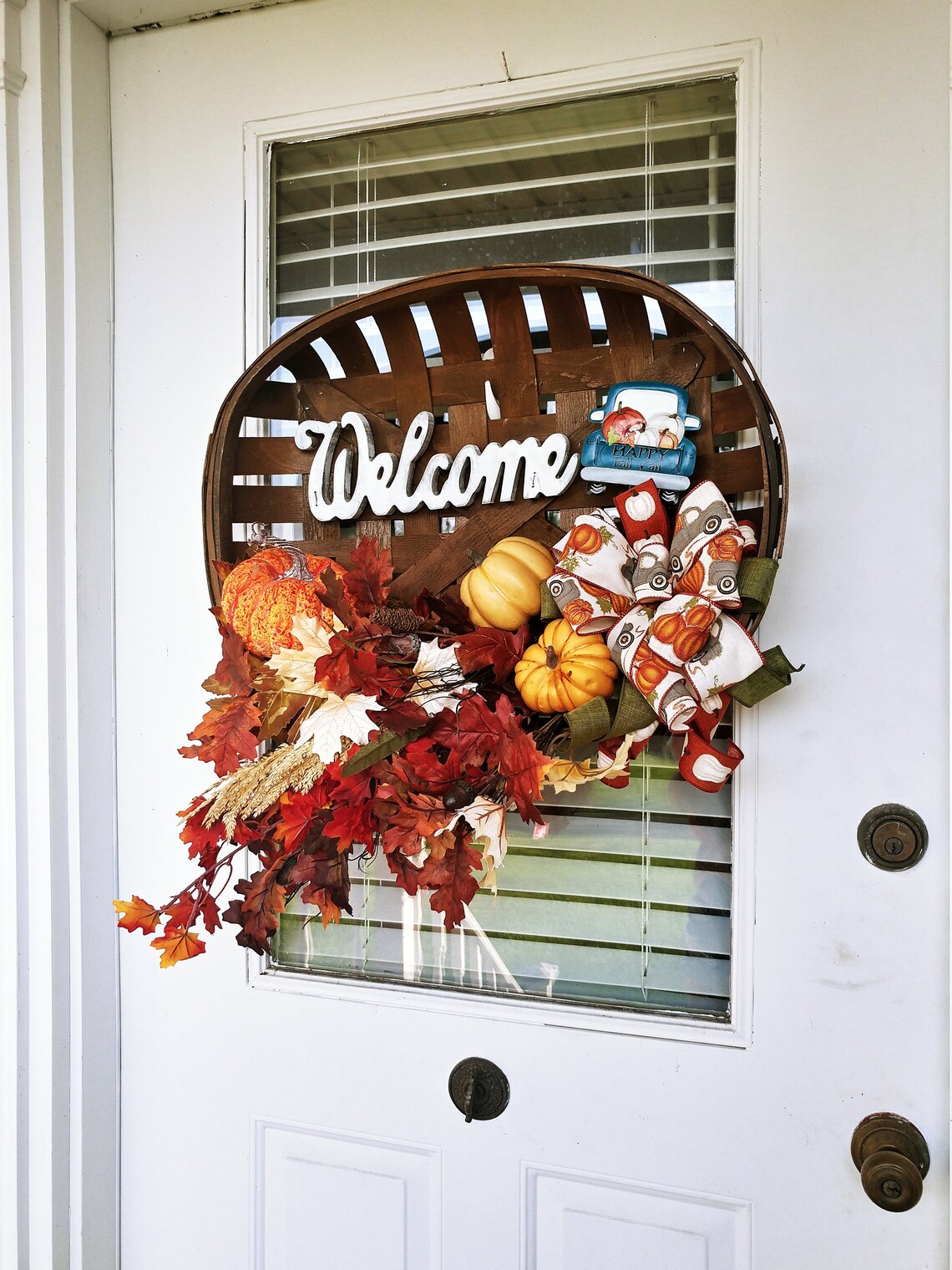 Fall Wreath for Front Door Fall Door Decor Large Fall - Etsy