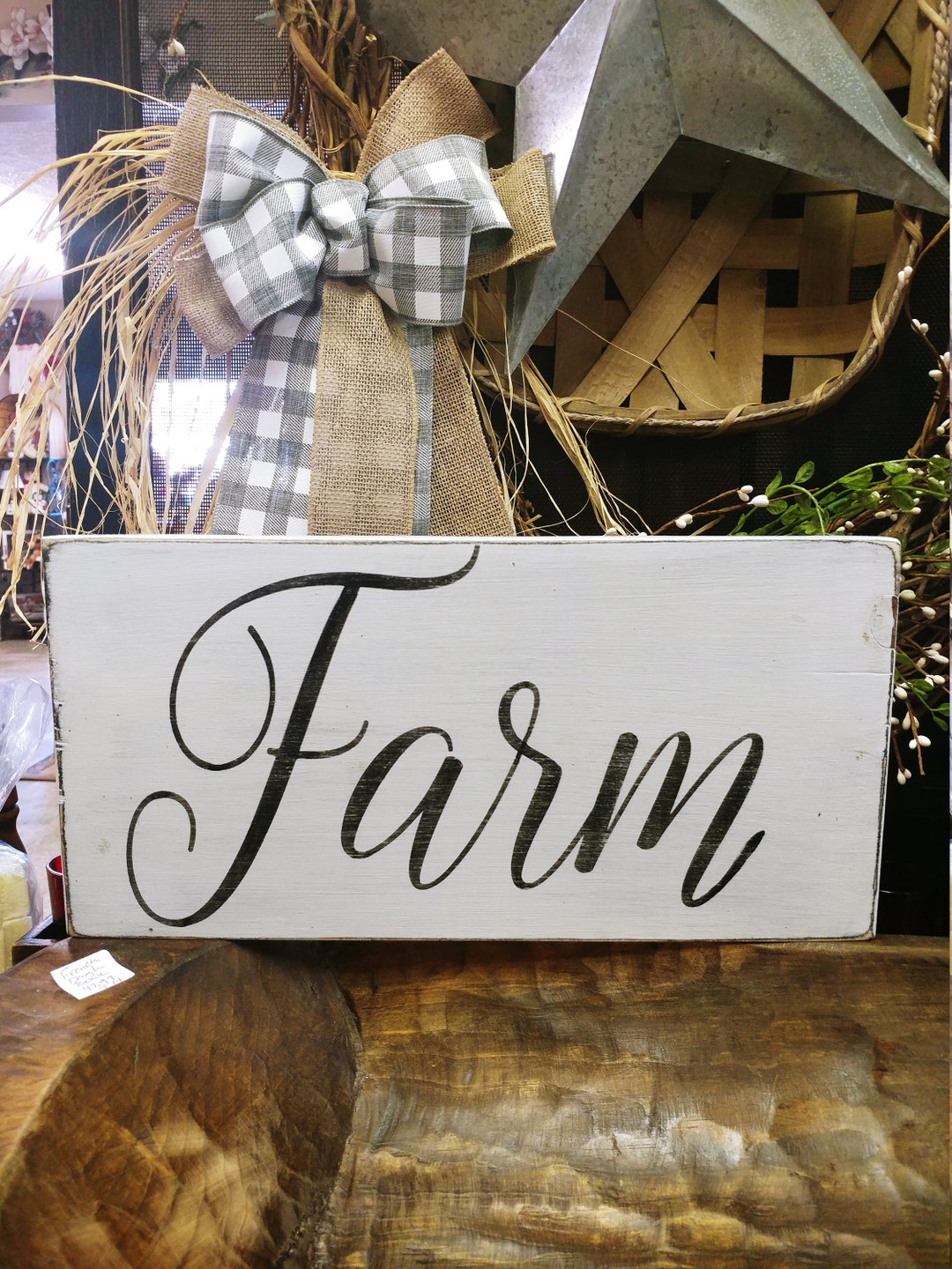 Farmhouse Farm Sign, Kitchen Wall Decor, Kitchen Signs, Farm Signs ...