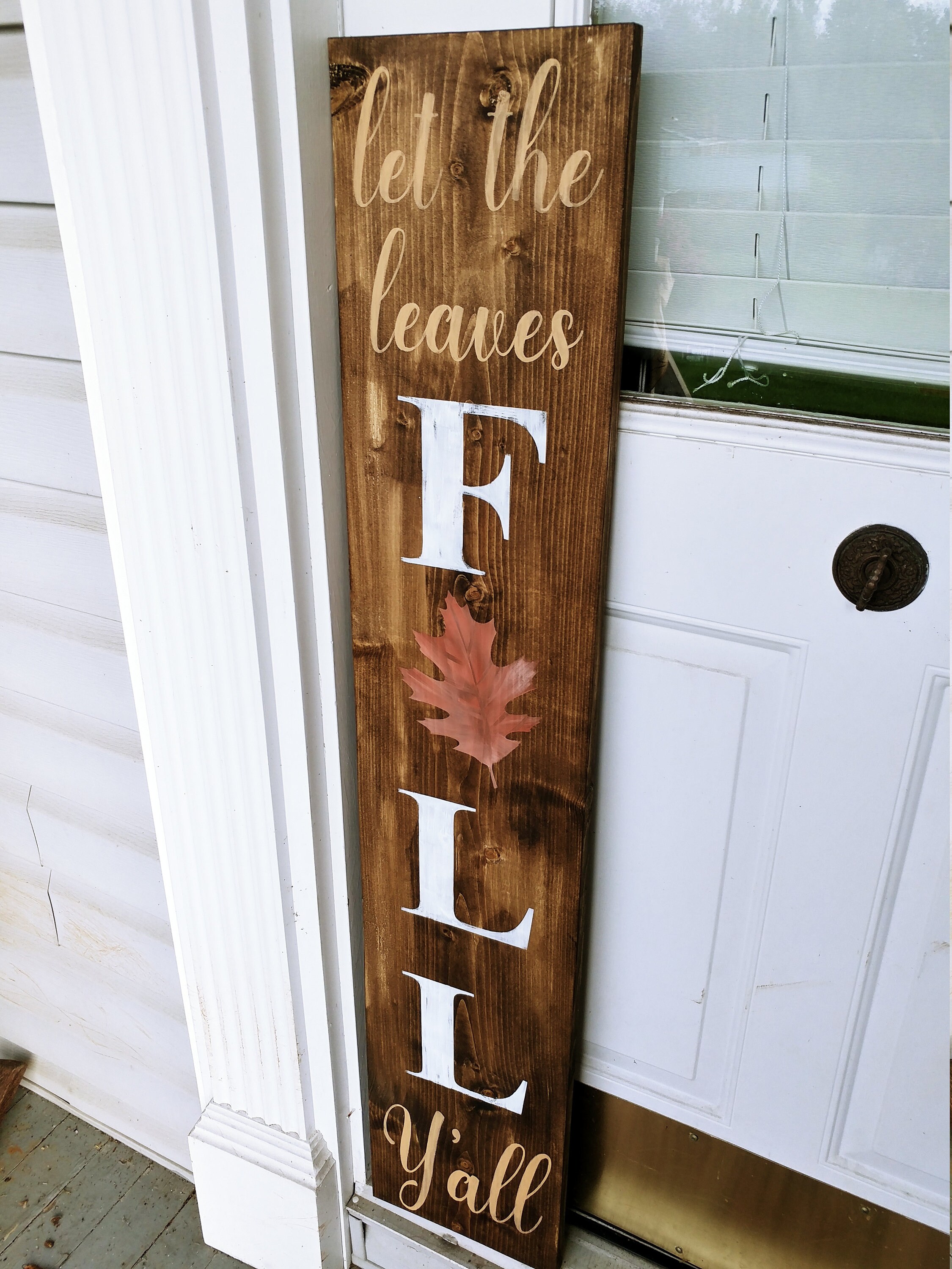 NEW DESIGN, Vertical Fall Welcome Sign, Vertical Wood Sign, Vertical ...