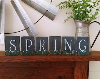 Spring Wood Signs - Etsy