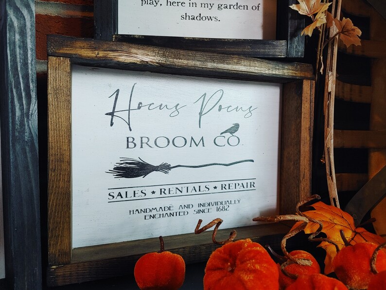 Set of 4 Handmade Hocus Pocus Signs Witch Signs for - Etsy