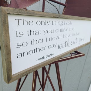 Beth Dutton Quote, Yellowstone Quotes, Rip and Beth, Handmade Wood Sign ...
