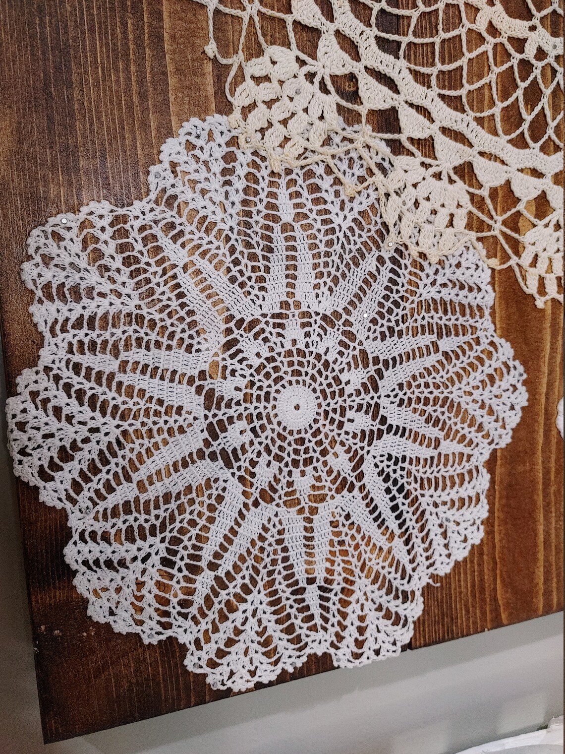 Doily Wall Decor Handmade Farmhouse Wall Decor Boho Wall - Etsy