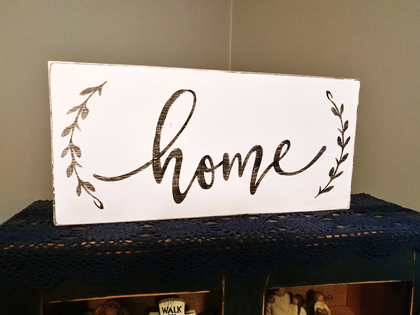 Large Wooden Handmade Home Sign, Farmhouse Home Signs, Everyday ...
